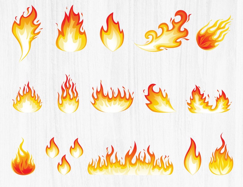 FIRE BUNDLE SVG Fireball Svg Fire Svg Flames Svg Flame - Etsy