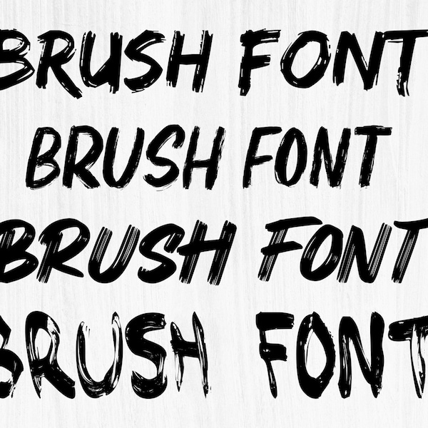 Alphabet Brush Svg - Etsy