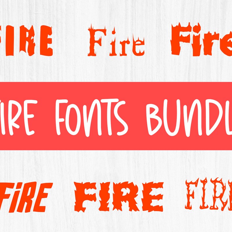 Fire Font Svg - Etsy
