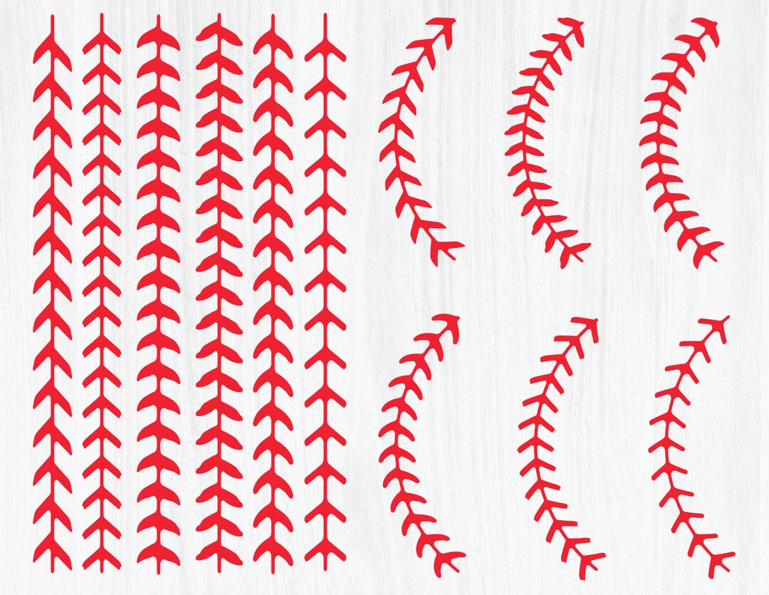 BASEBALL STITCHES SVG, Softball Laces Svg, Baseball Svg, Baseball ...