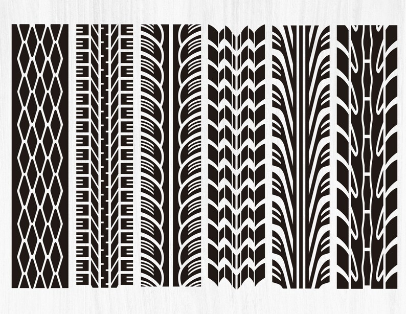 TIRE TRACK SVG Bundle, Tire Tread Svg, Off road, Tire Tracks Svg, Cut ...