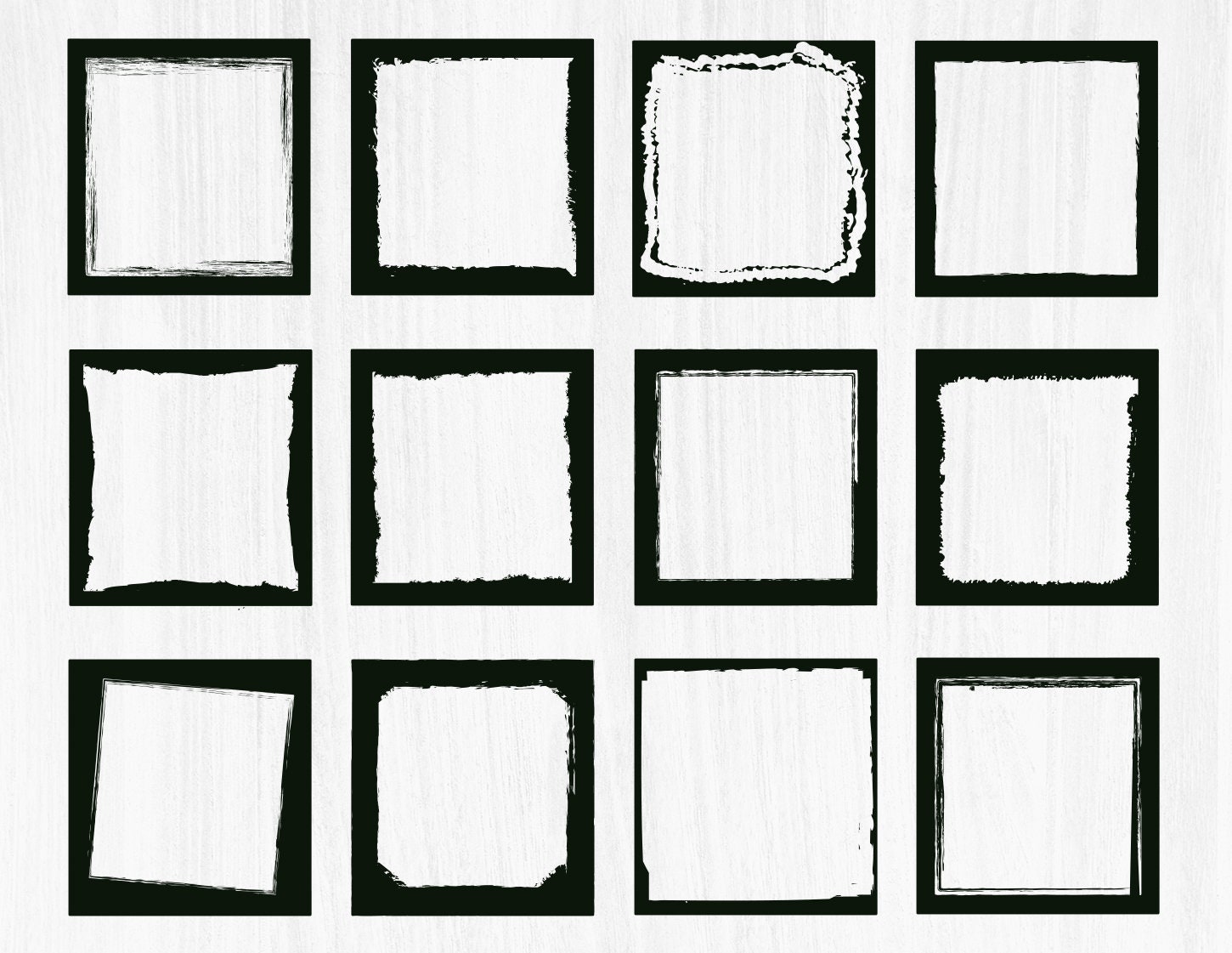 DISTRESSED FRAME SVG, Grunge Frame Svg, Frame Clipart Svg, Photo Frame ...