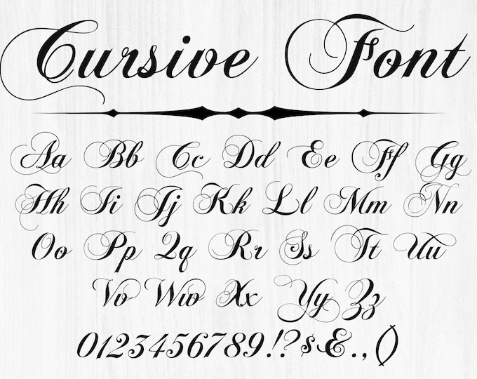 Cursive Monogram Font Elegant Cursive Font Cursive Calligraphy Font ...