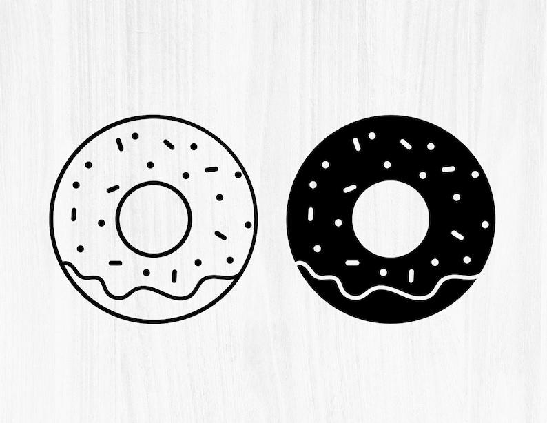 DONUT SVG Donuts Svg Donut Clipart Donut Vector Donuts Cut - Etsy