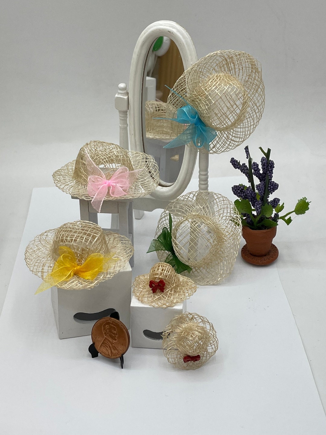 Miniature Beach Hats~mini Sinamay Beach Hats~mini 2