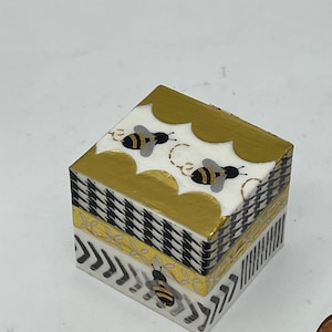 Miniature Beehive Bookshelf~mini Bookshelf and Table~mini Bee Mugs and ...