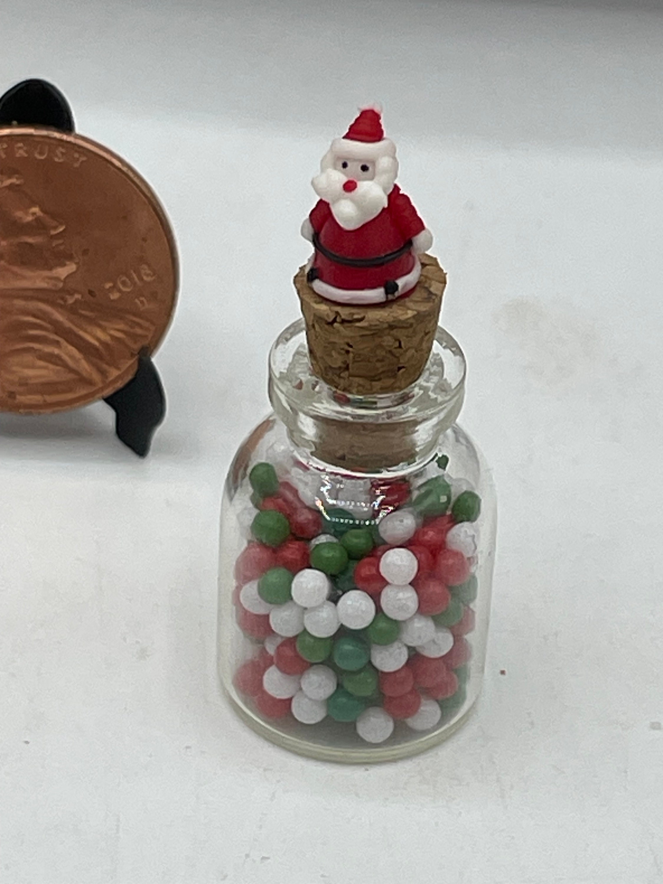 Miniature Decorating With the Tiniest Santas~mini Cookie Jars, Candy ...