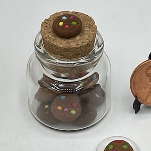 Miniature Cookie Jars~mini Cookies on Plate~seven Different Flavors - Etsy