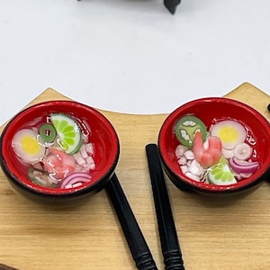 Miniature Rice Bowl Counter~mini Rice Bowls With Chopsticks~four ...