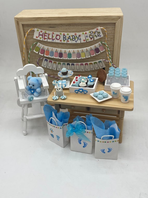 Miniature Baby Boy Shopmini Baby Shower Shopmini Gender - Etsy