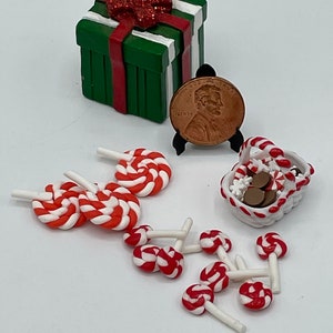 Miniature Christmas Candy Shop~candy Jars and Bowls~candy Canes and ...