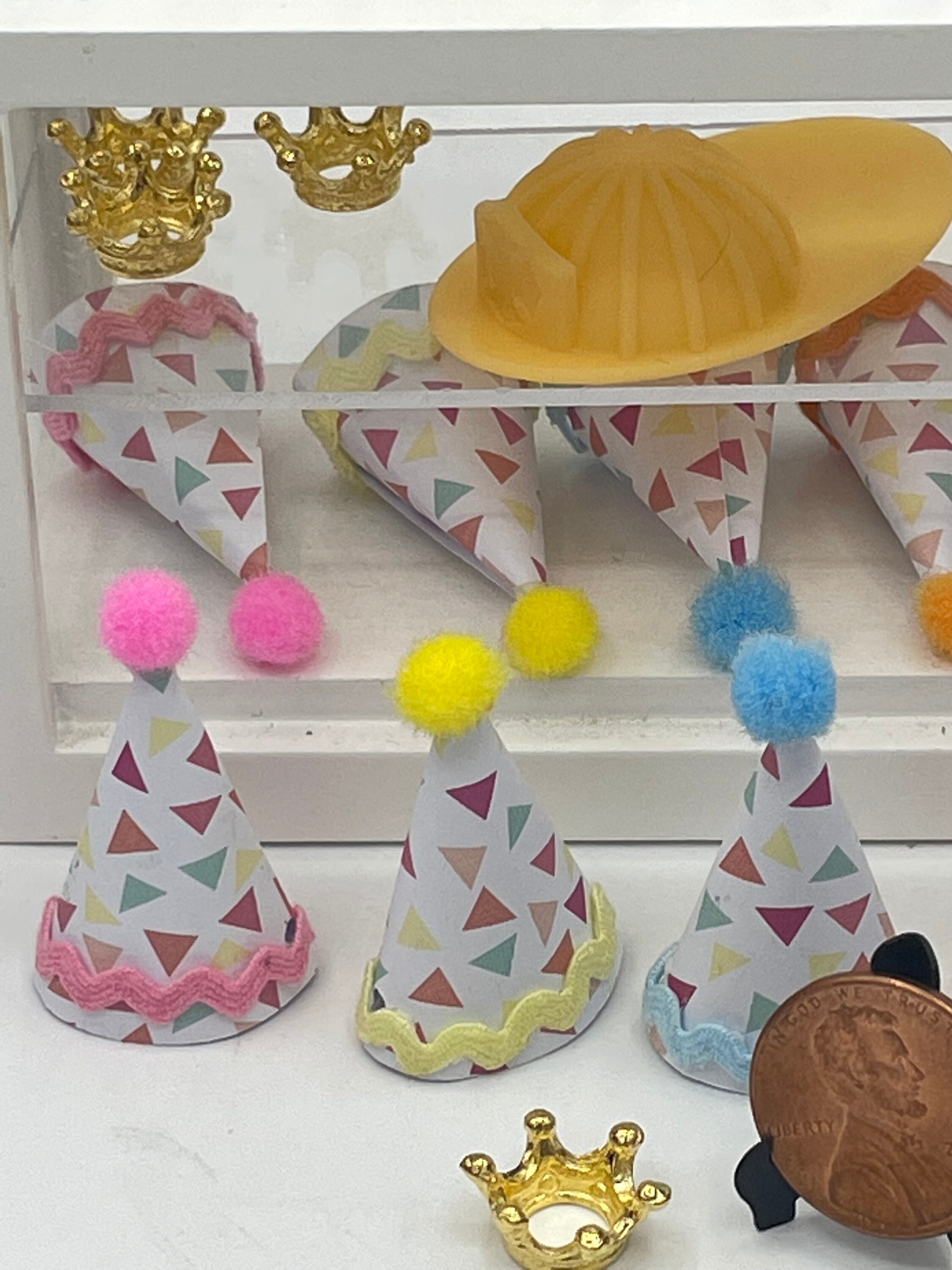 Miniature Happy Birthday Shopmini Party Hatsparty Hats in 12 - Etsy