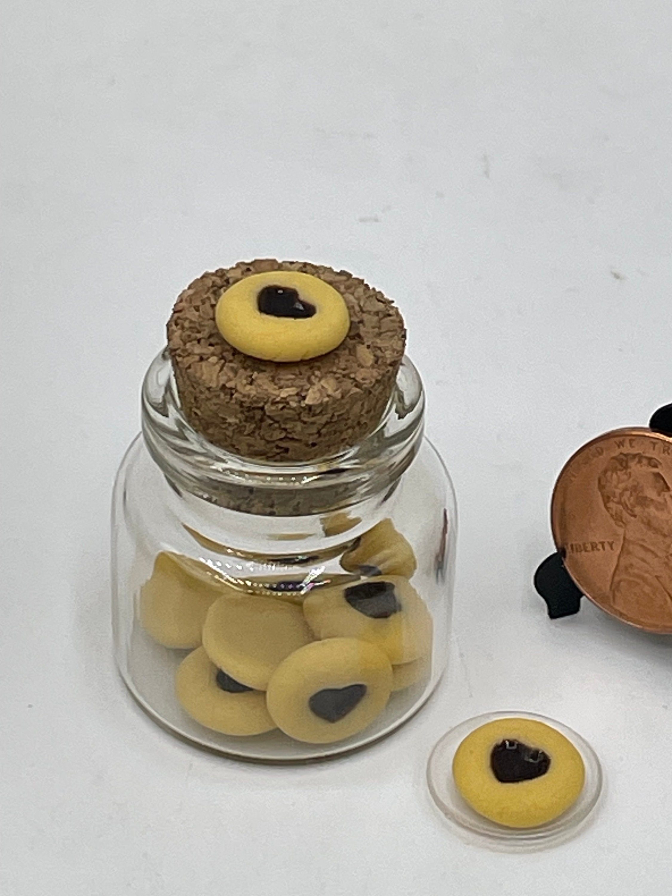 Miniature Cookie Jars~mini Cookies on Plate~seven Different Flavors - Etsy