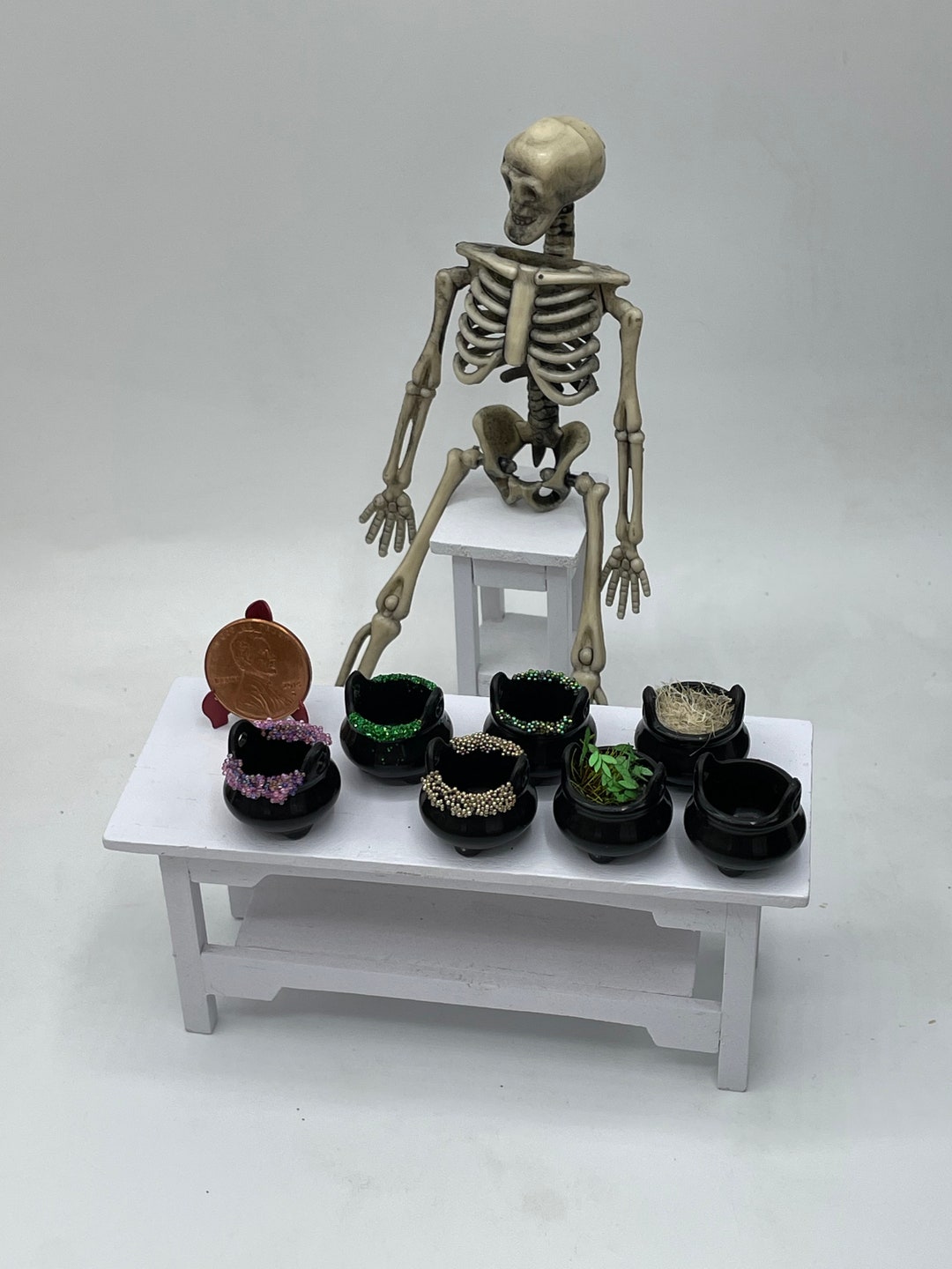 Miniature Black Cauldrons~mini Embellished Cauldrons~mini Filled ...