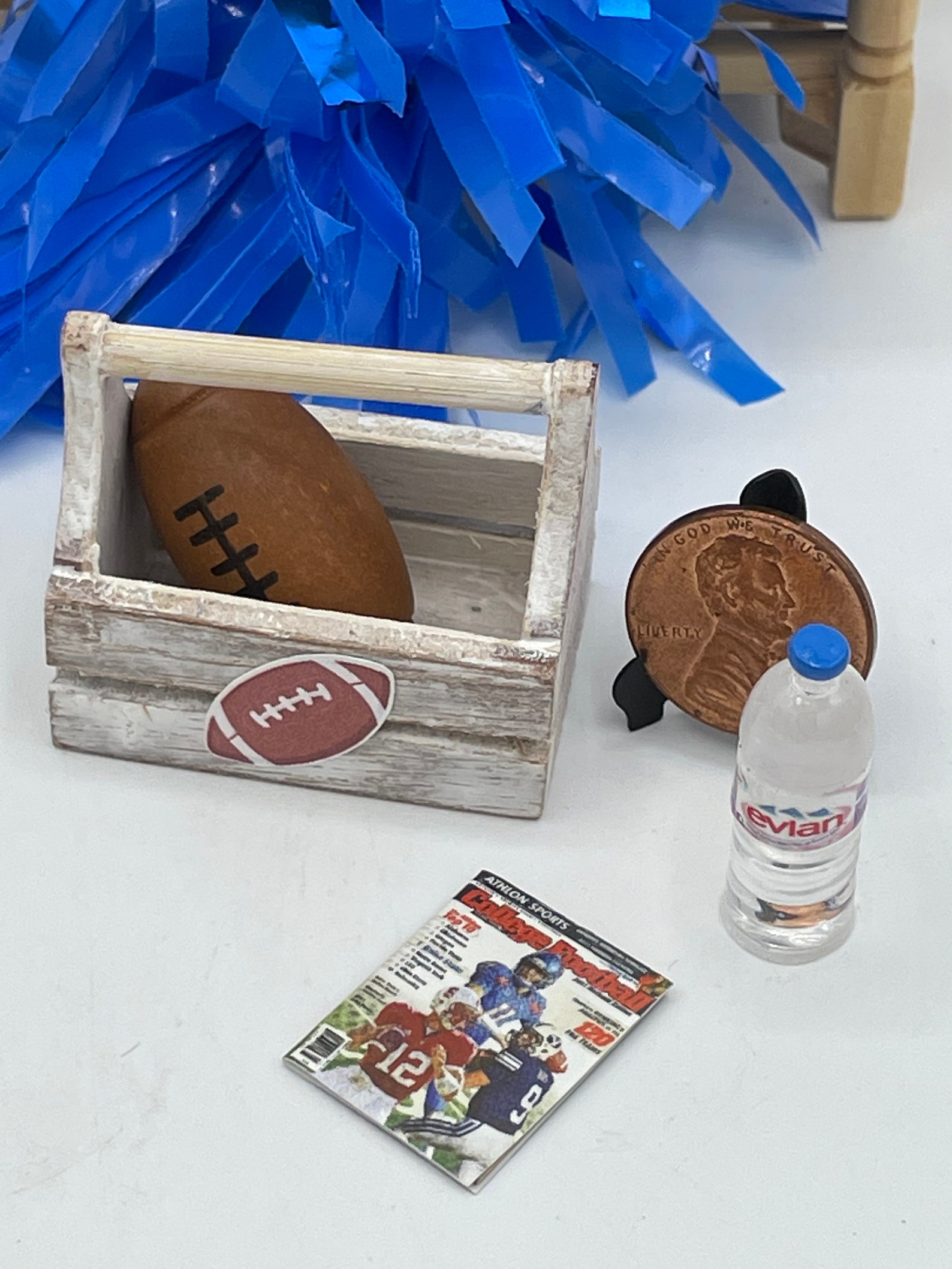 Miniature Football "game Day"necessities~mini Footballs~mini Banner ...