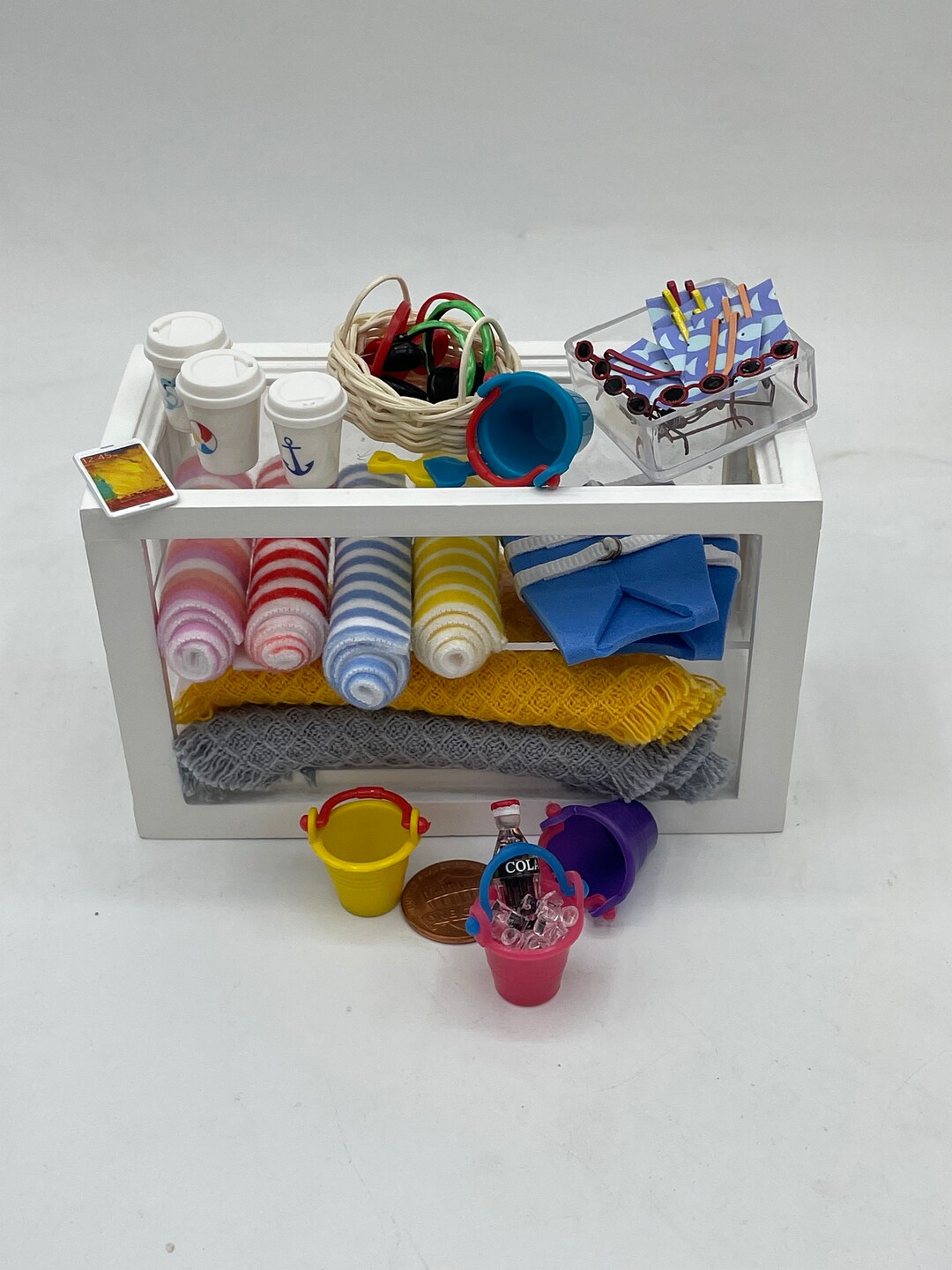 Miniature Beach Shop #2~mini Musts for the Beach~mini Red Sunglasses ...