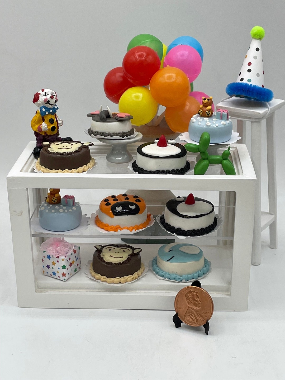 Miniature Happy Birthday Cakes~mini Kid's Animal Birthday Cakes - Etsy
