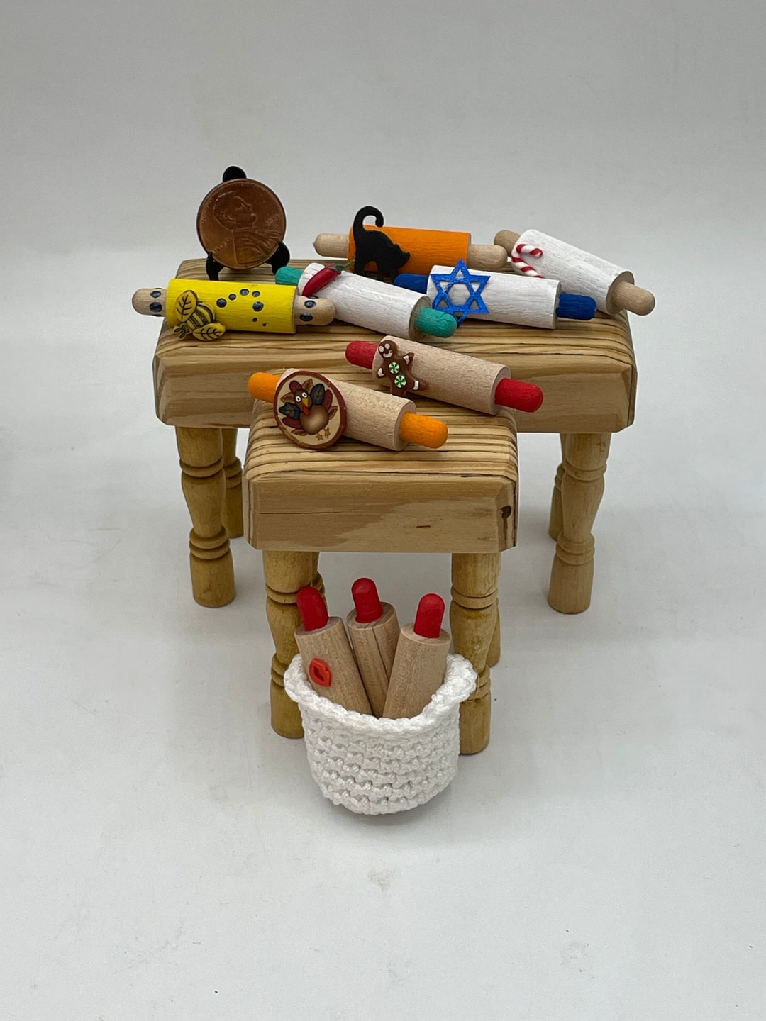 Miniature Festive Rolling Pins - Etsy