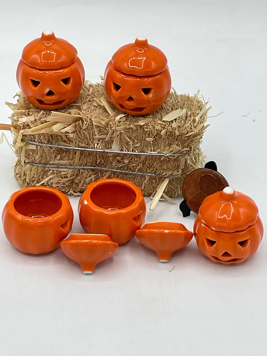 Discounted Miniature Ceramic Jack O Lanterns That Are Chipped - Etsy