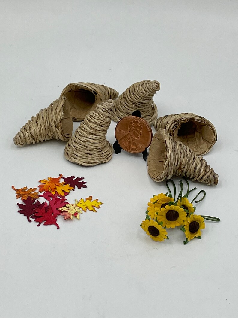 Miniature Build a Cornucopiamini Thanksgiving Cornucopiapick - Etsy