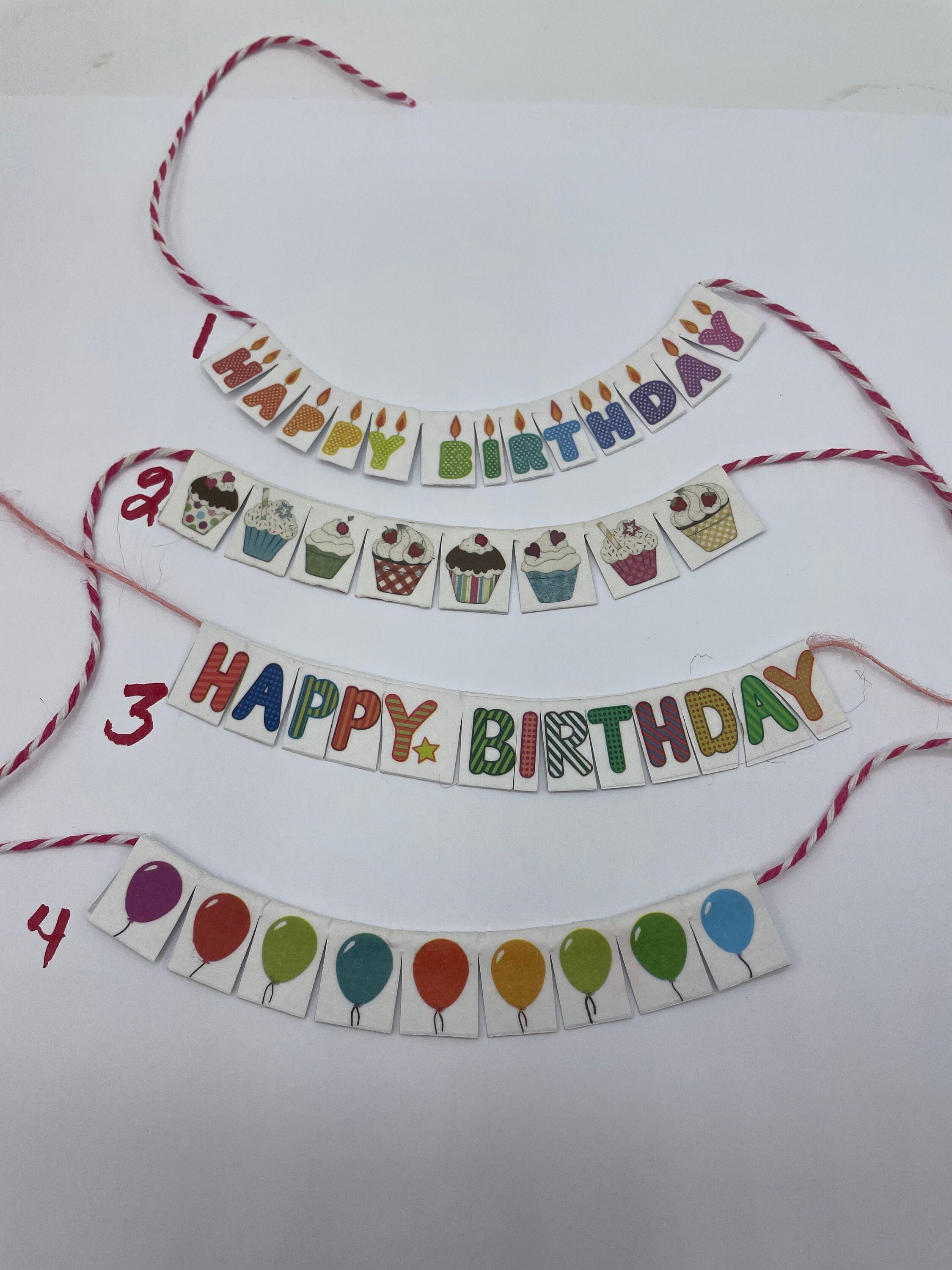 Miniature Birthday Banners - Etsy