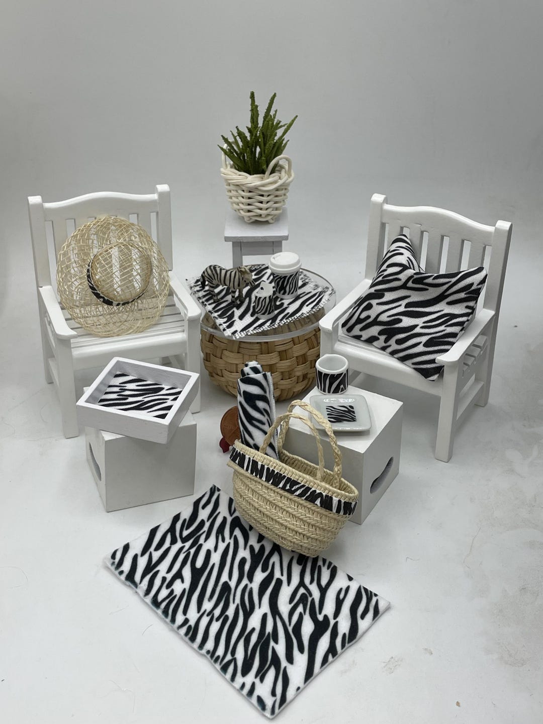 Miniature Animal Print Collections~mini Zebra Print - Etsy