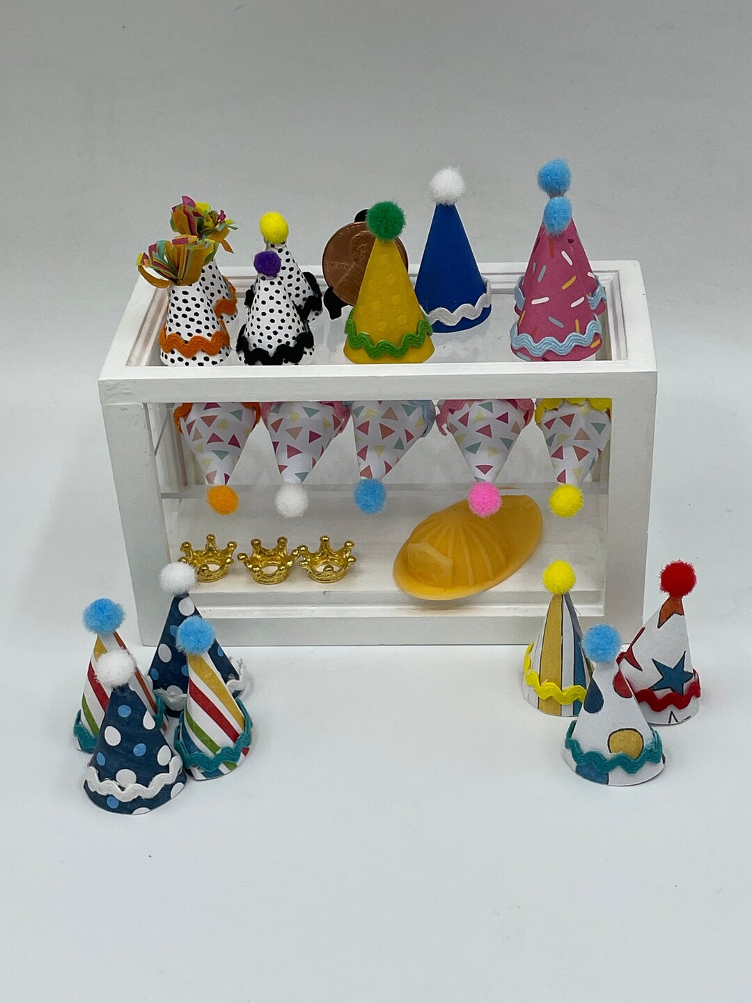 Miniature Happy Birthday Shop~mini Party Hats~party Hats in 10 Options ...