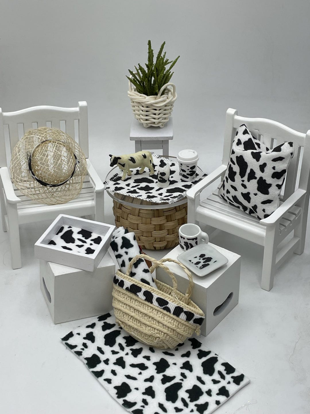 Miniature Animal Print Collections~mini Cow Print - Etsy