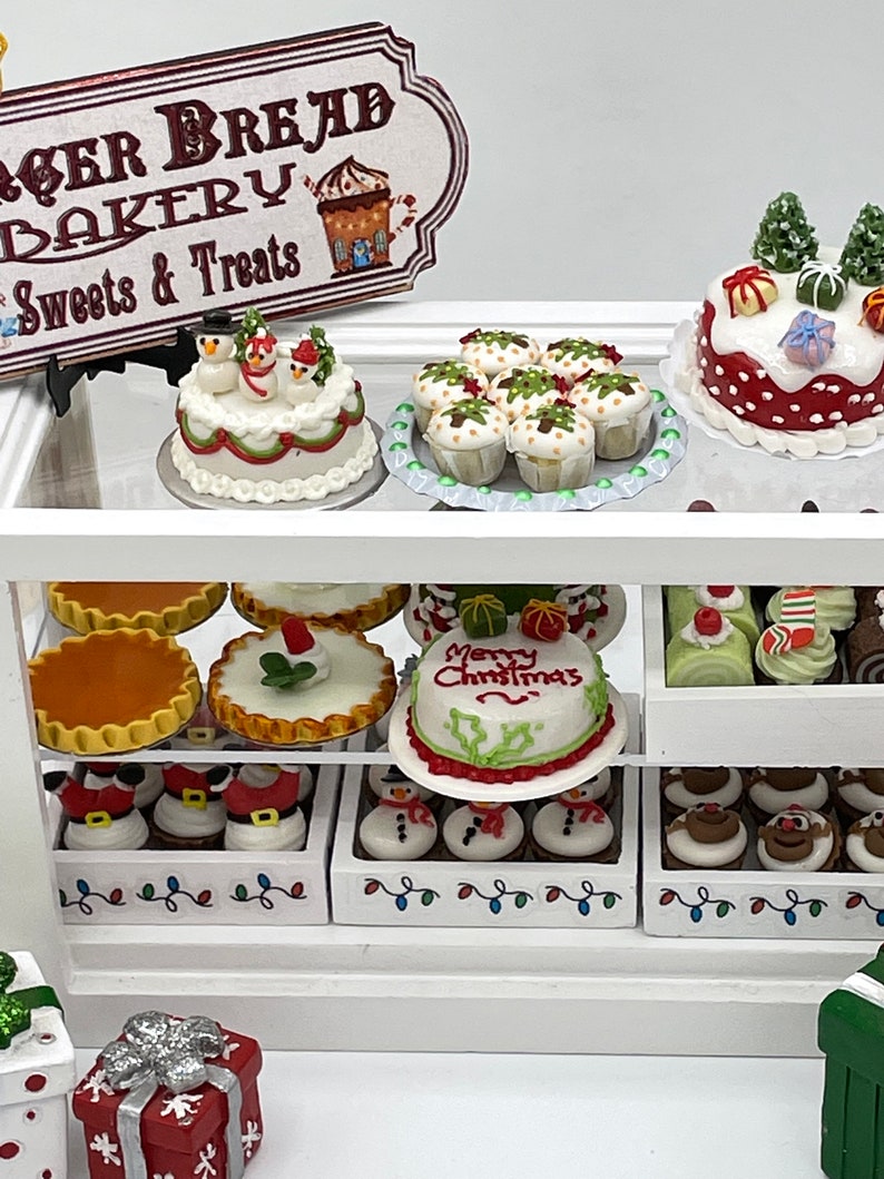 Miniature Christmas Cake Shop~mini Cakes~mini Cheesecakes~mini Cupcakes ...