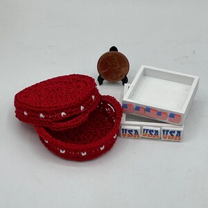 Miniature 4th of July Gift Shop~mini Decorations~mini Porcelain~mini ...