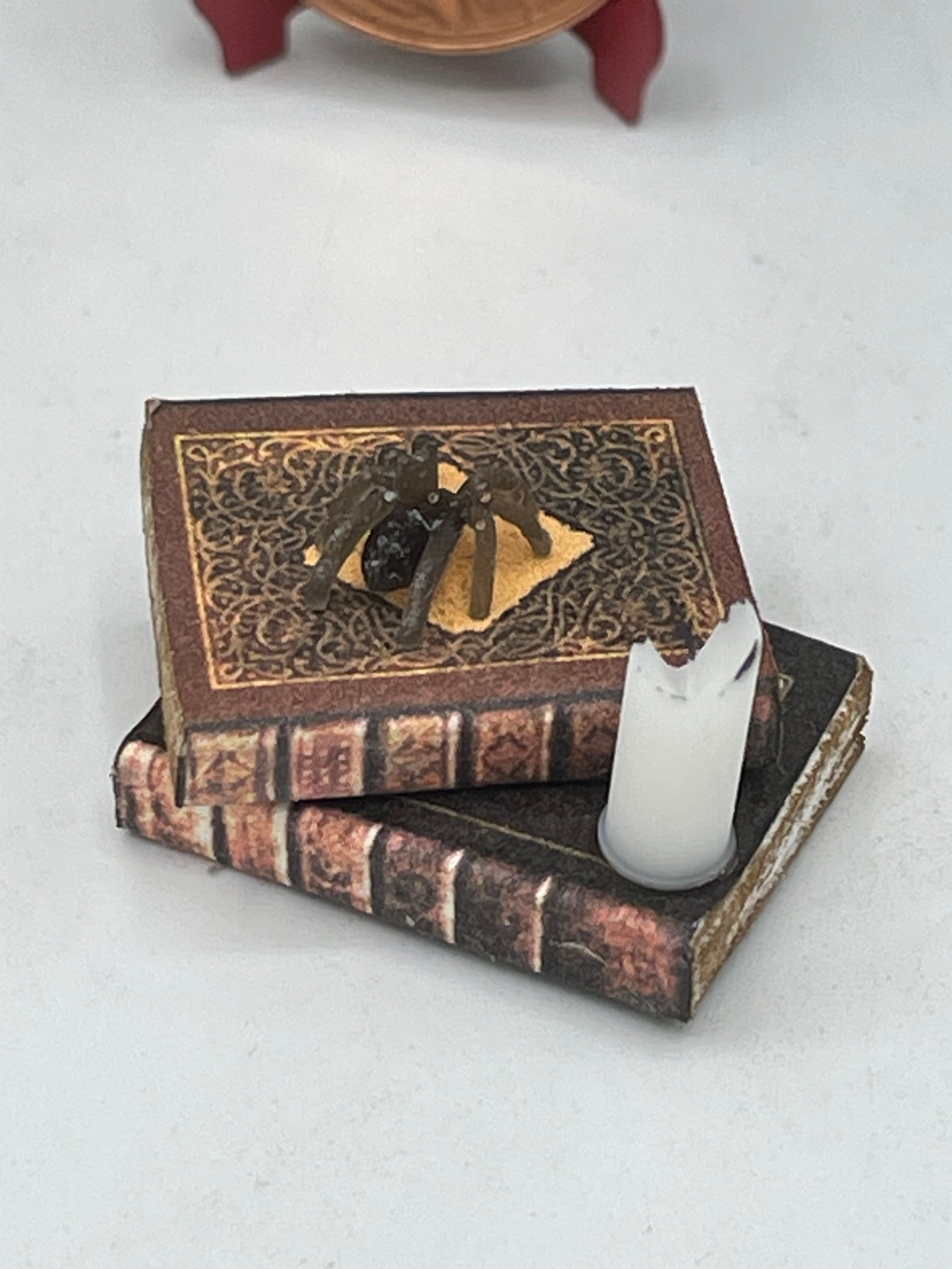 Miniature Witch's Spell Books~mini Spell Books With Candle~mini ...