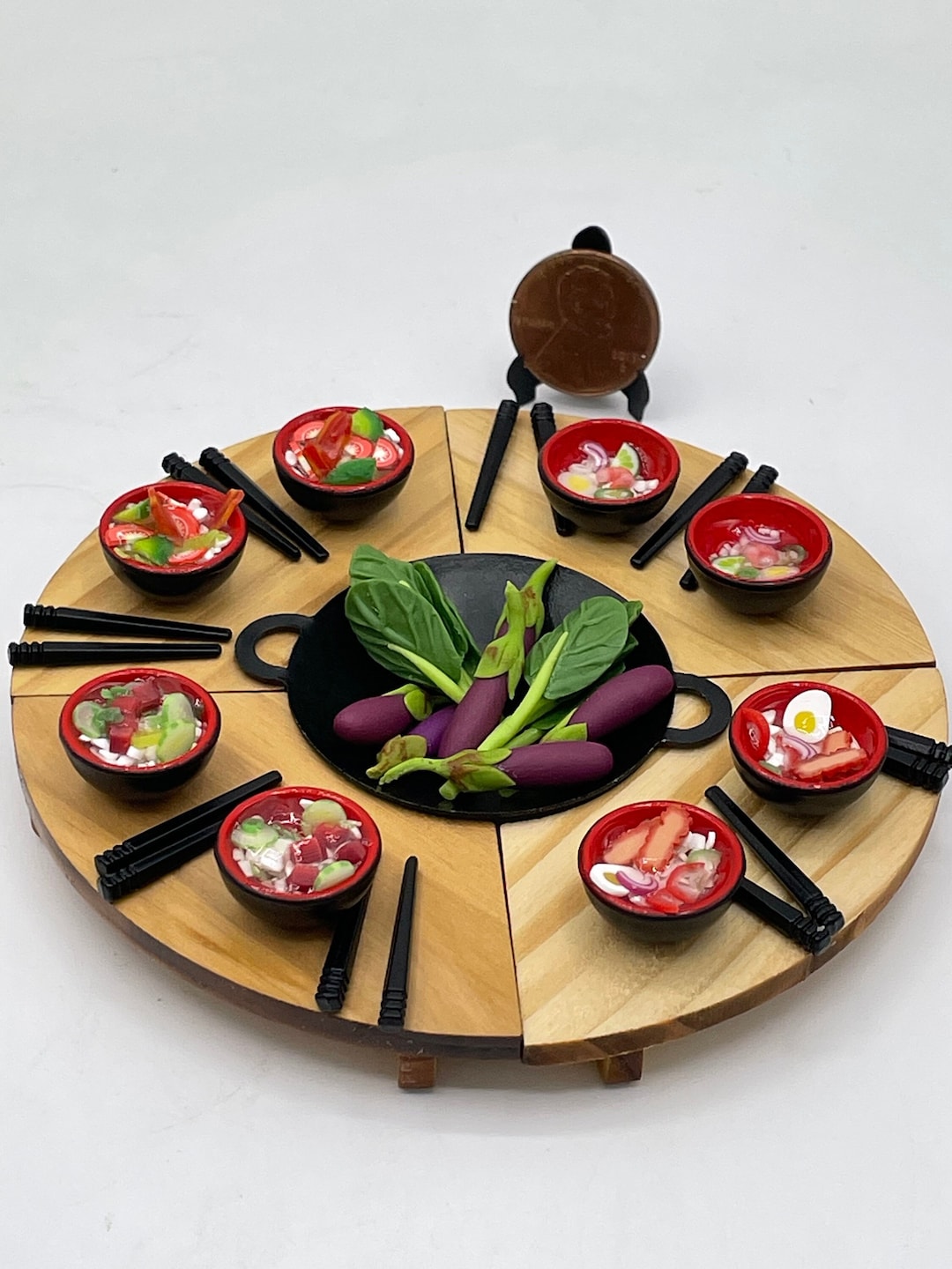 Miniature Rice Bowl Counter~mini Rice Bowls With Chopsticks~four ...