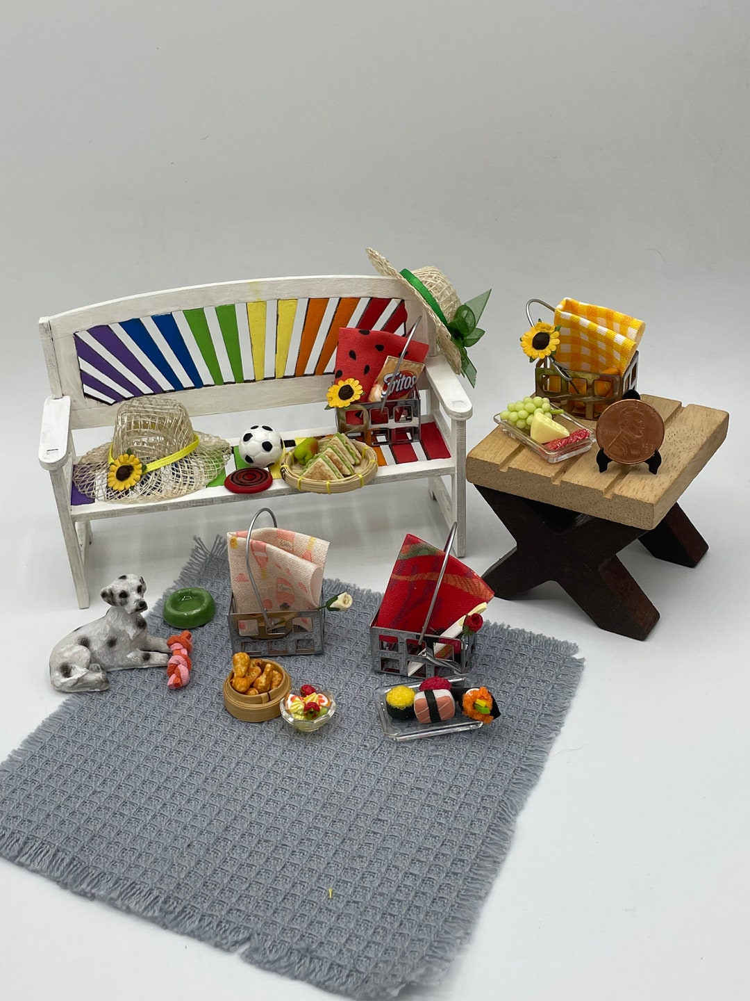Miniature Picnic in the Park~mini Build a Picnic Basket~mini Sushi~mini ...