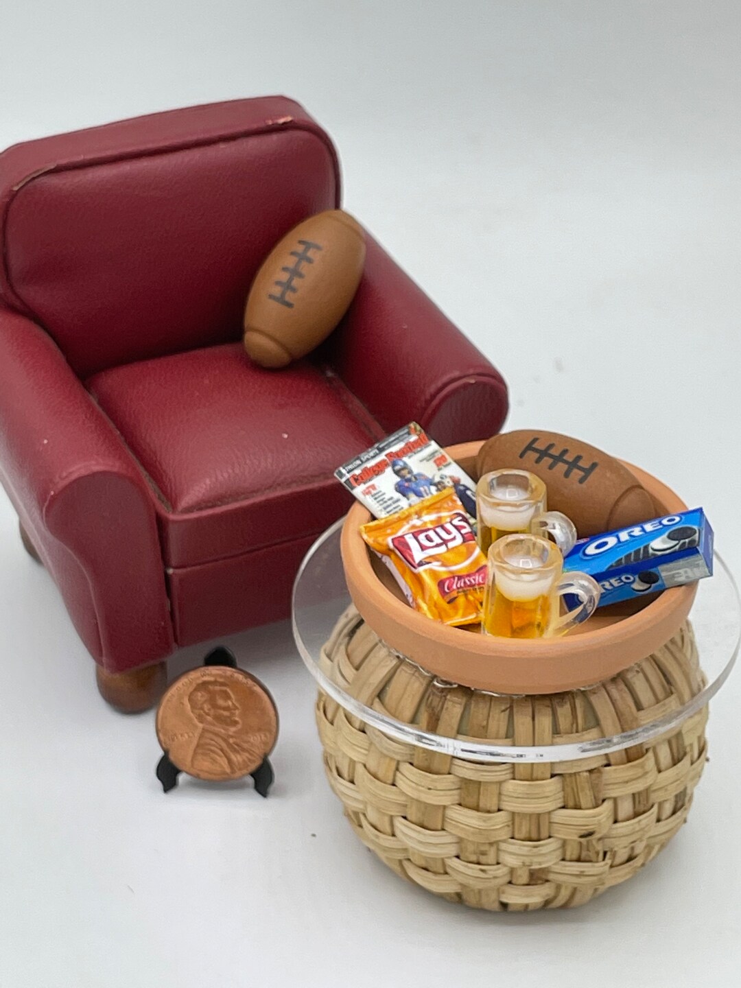 Miniature Football Fun~mini Game Day Tray - Etsy