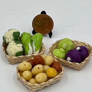 Miniature Produce Stand~mini Farmer's Market~mini Vegetables - Etsy