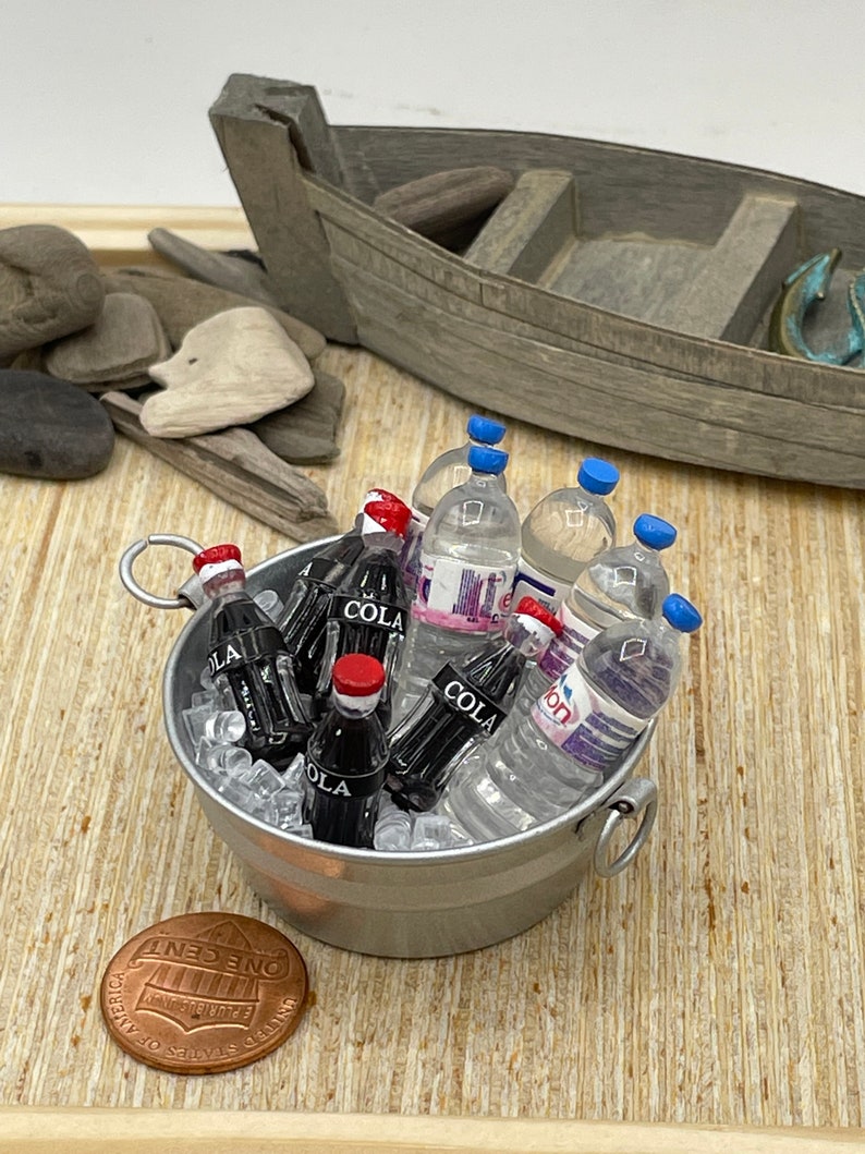 Miniature Beach Buckets~mini Iced Seafood~mini Iced Drinks~mini Bags of ...
