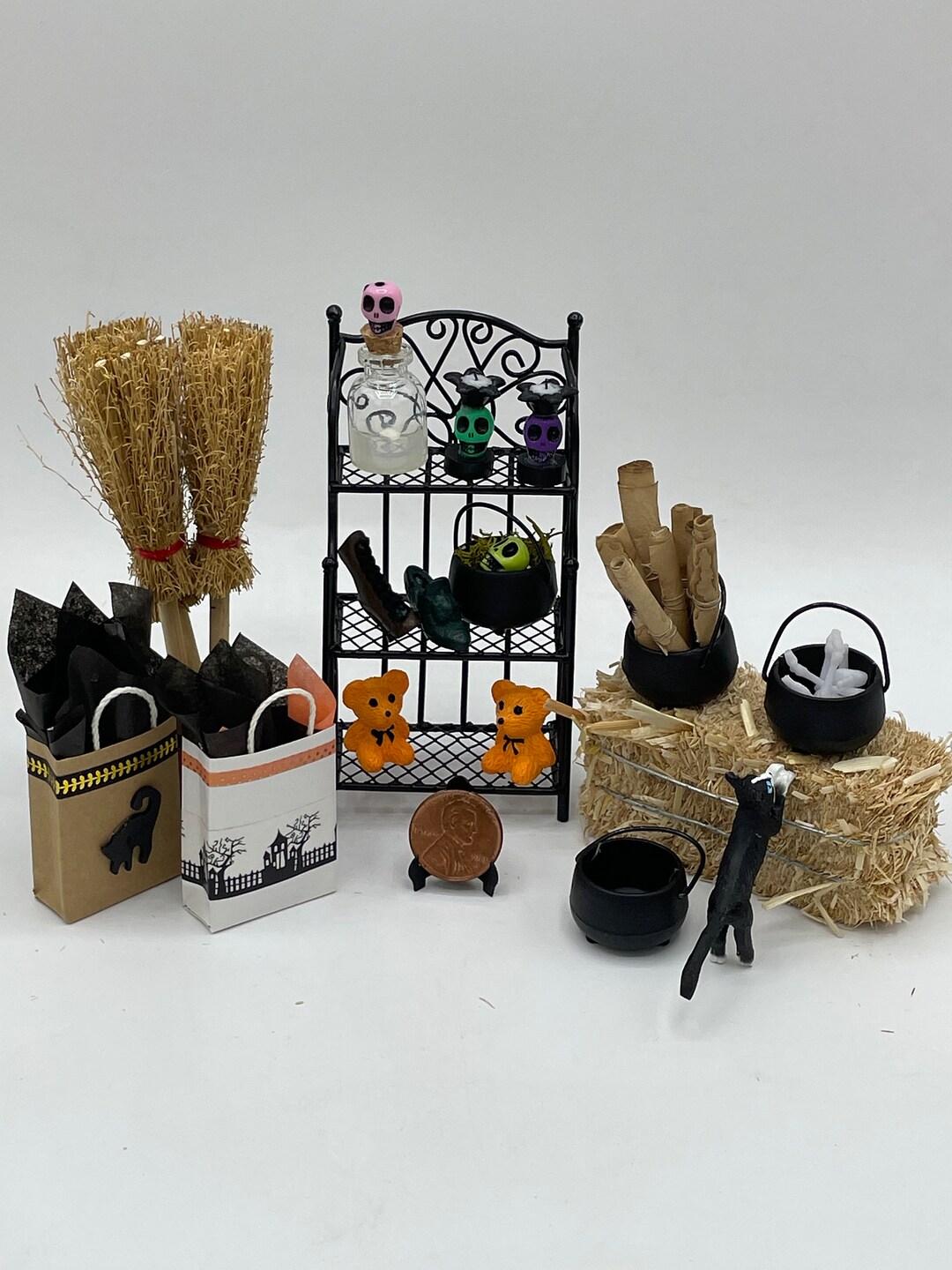 Miniature Halloween Shop~mini Halloween Decorations~mini Potions ...