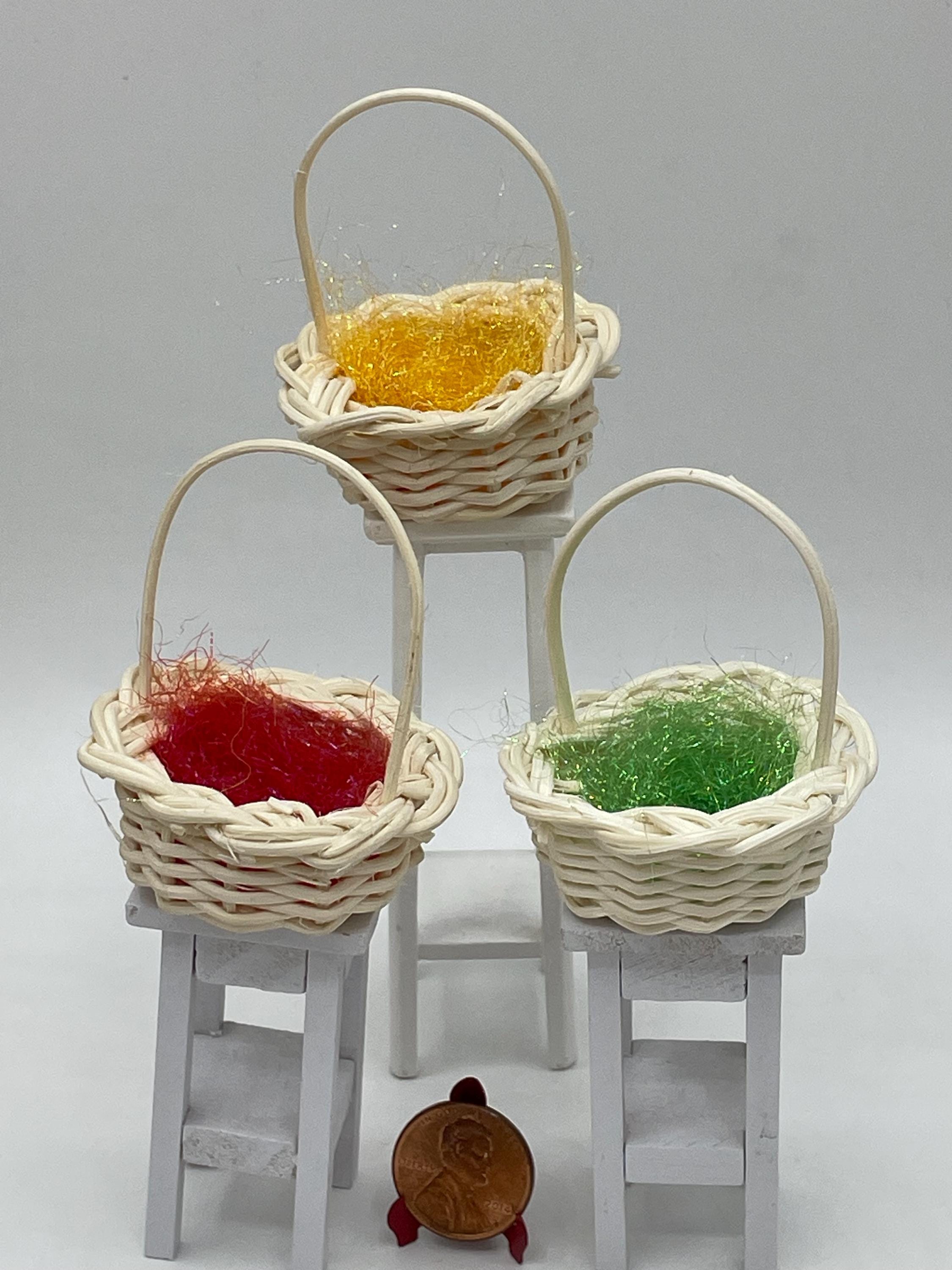 Miniature Easter Baskets~mini Easter Grass~mini Baskets Ready to Be ...