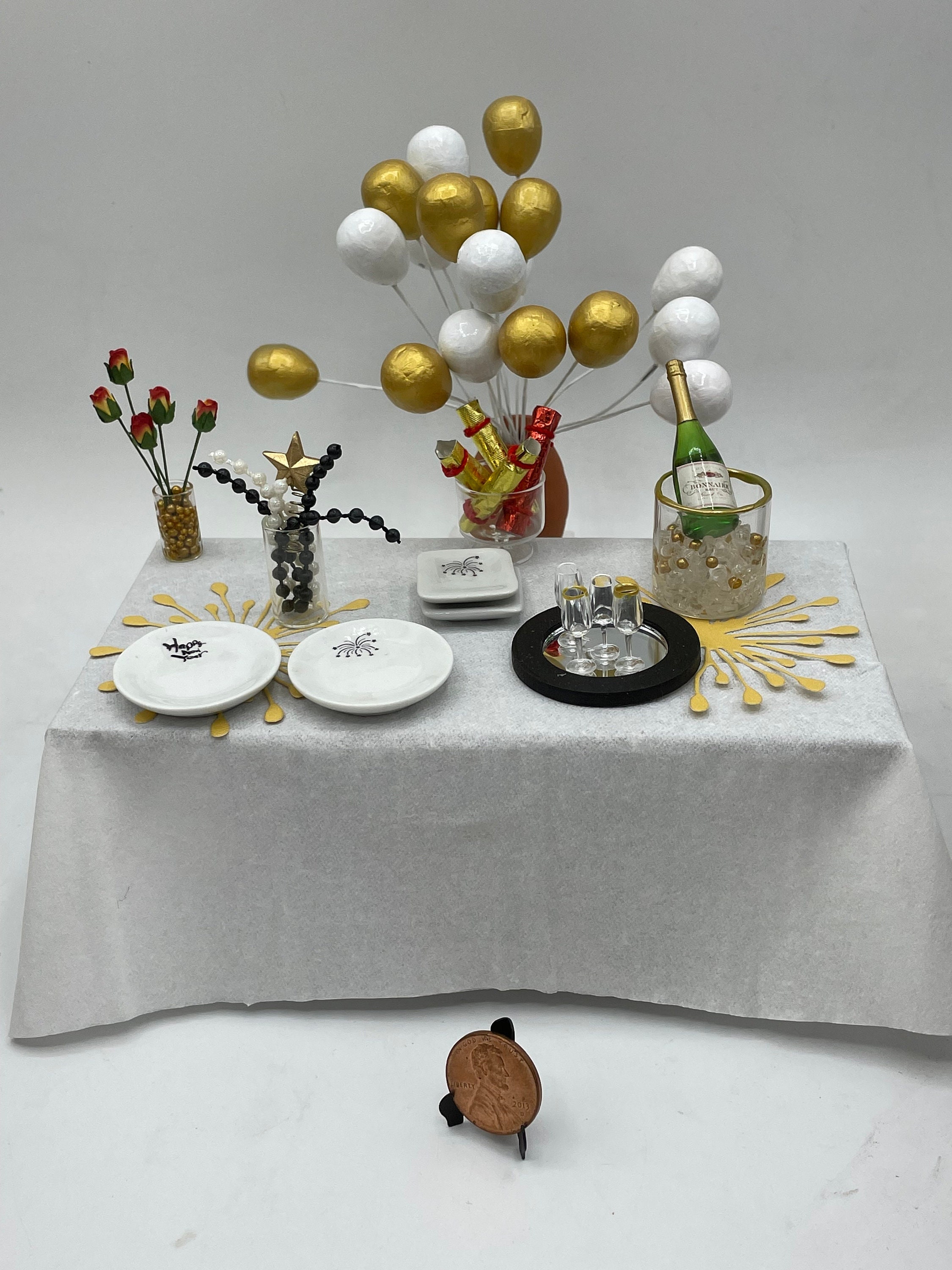 Miniature New Year's Eve Partymini Decorationsmini - Etsy