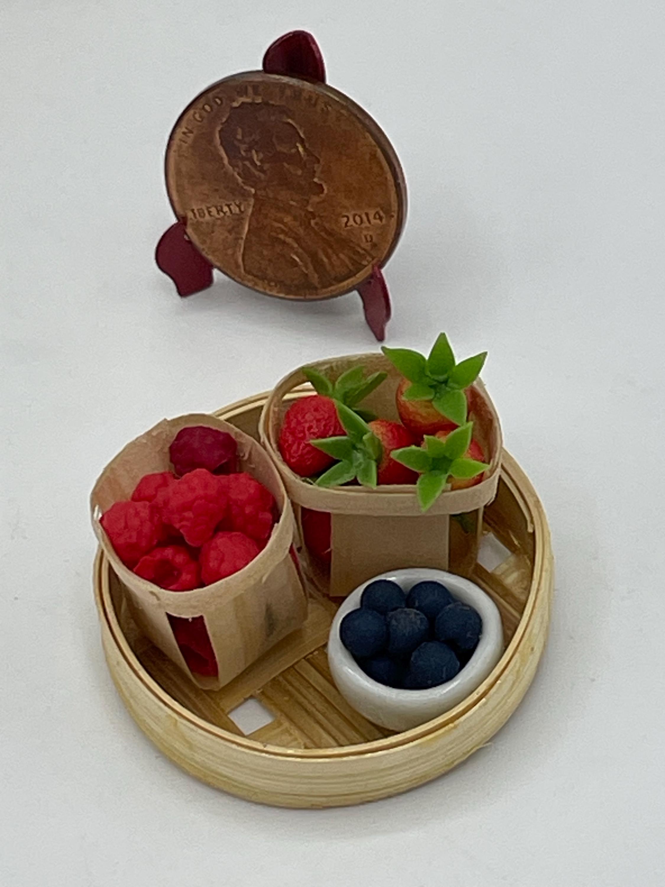 Miniature Produce Baskets~miniature Fruit and Vegetable Trays - Etsy