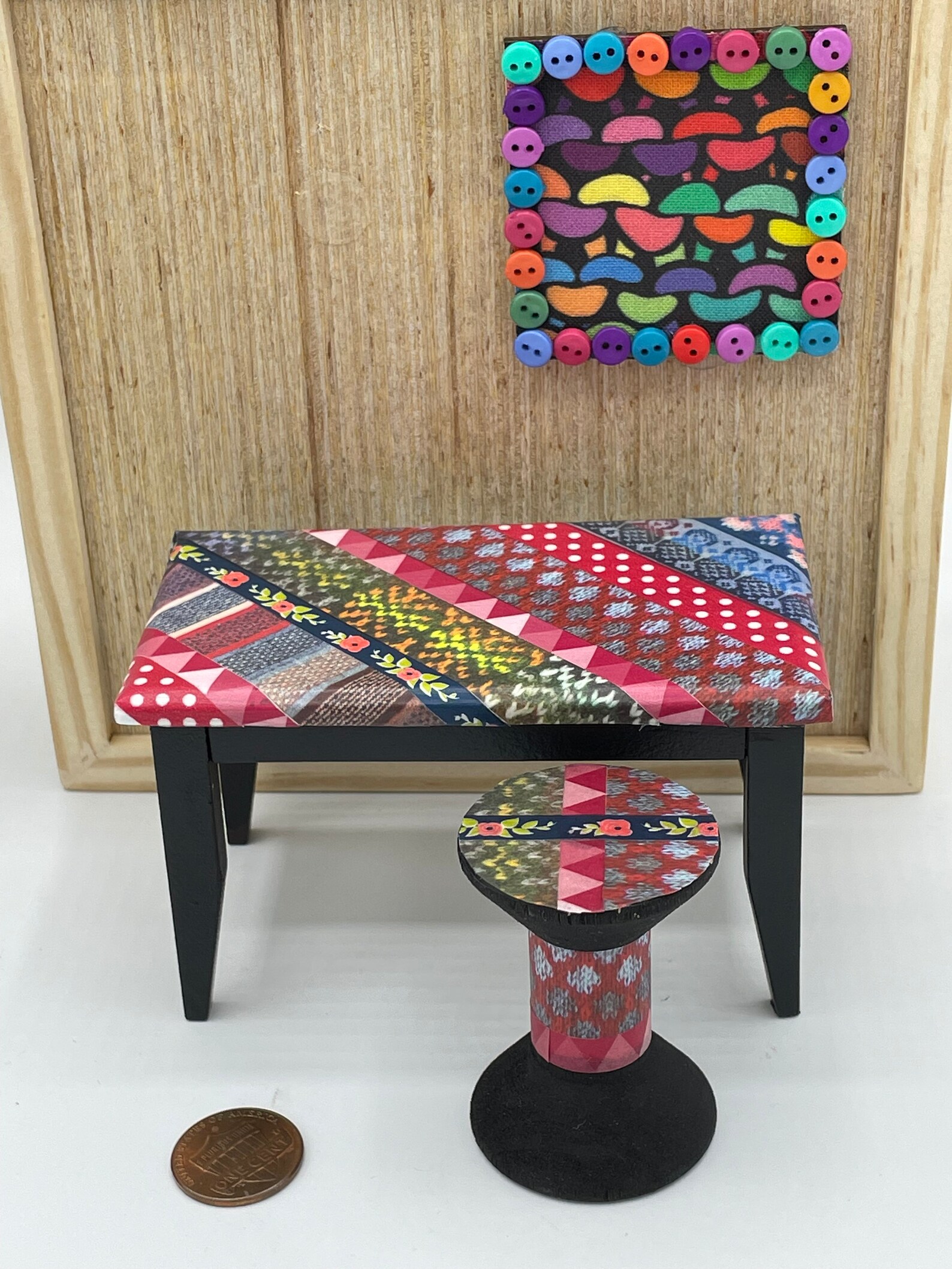 Knitting Nook Cozy Corner~mini Knitting Corner~mini Knitting Supplies ...