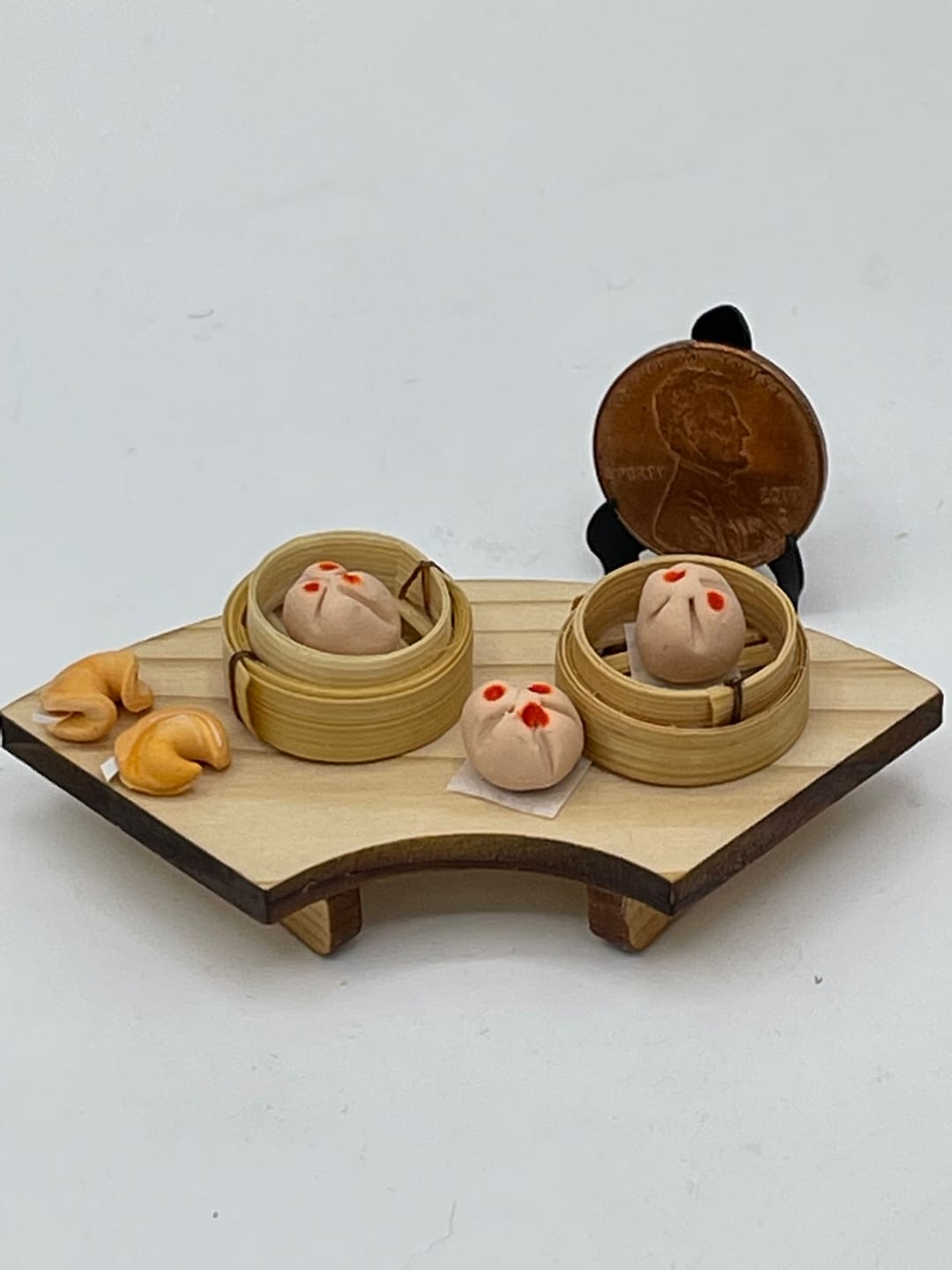 Miniature Chinese Steamed Pork Buns~mini Bao~mini Fortune Cookies - Etsy
