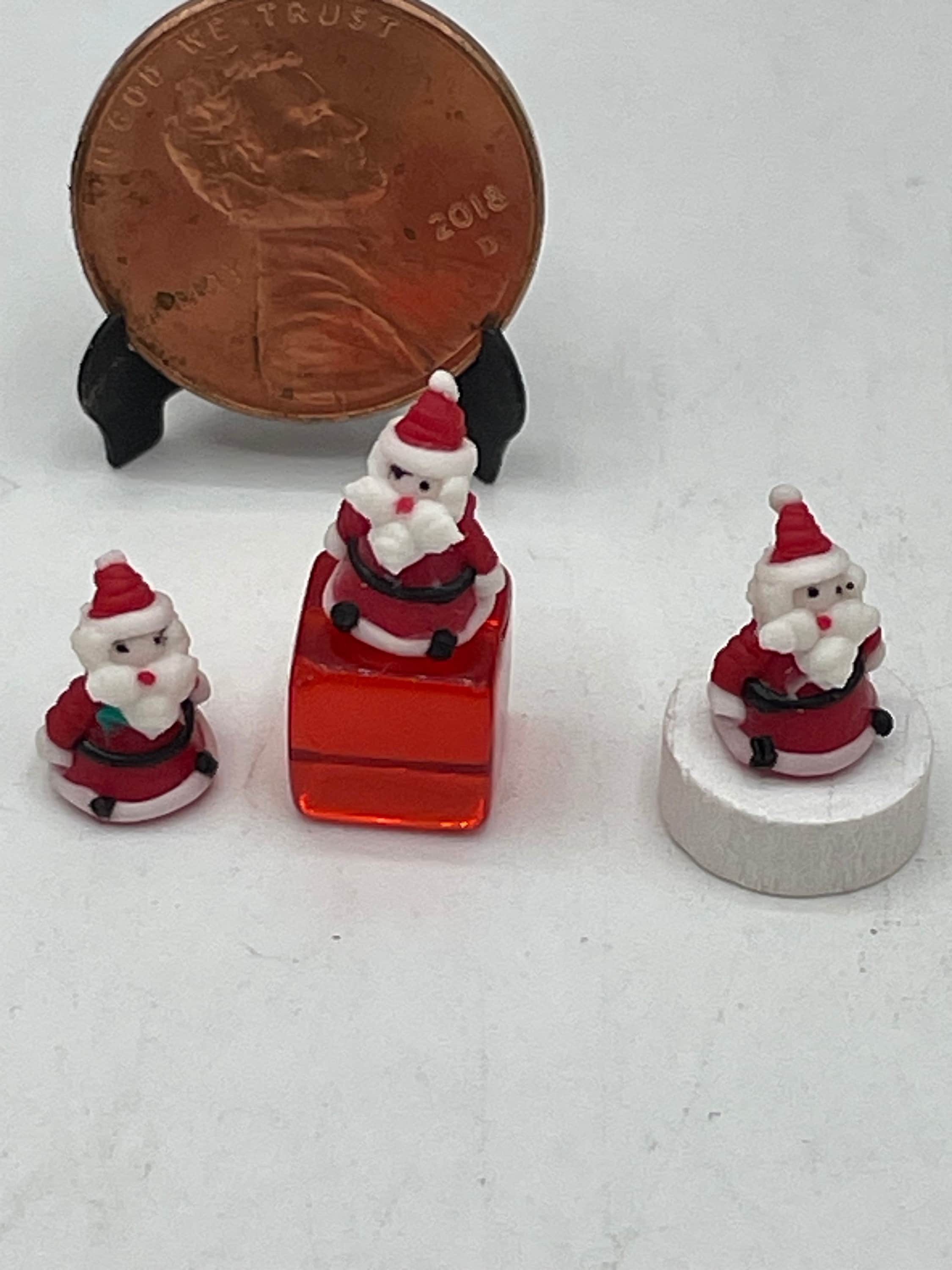 Miniature Decorating With the Tiniest Santas~mini Cookie Jars, Candy ...
