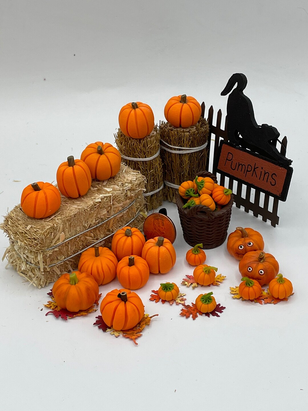 Miniature Halloween Pumpkinsmini Pumpkin Signmini Pumpkins - Etsy