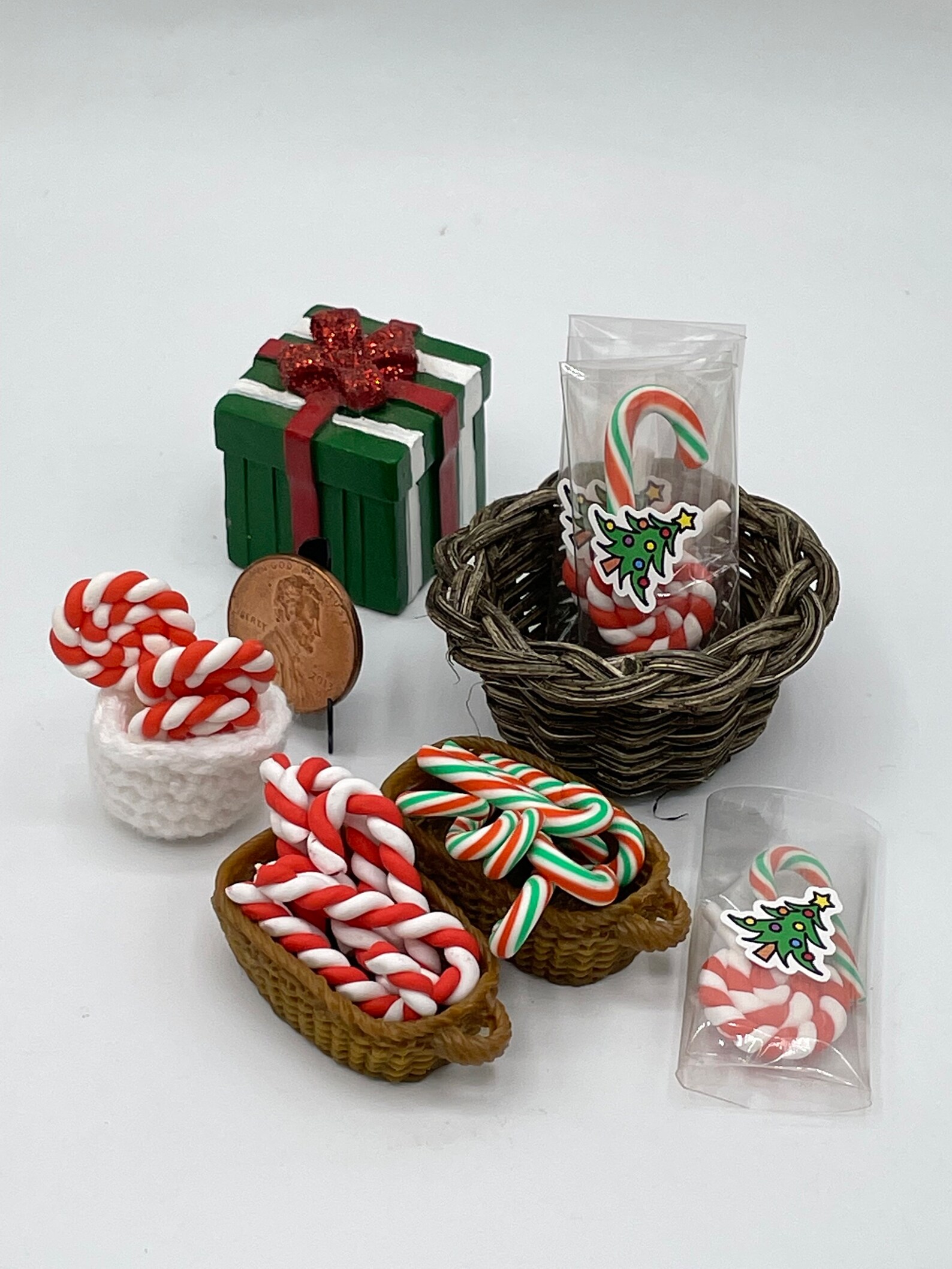 Miniature Christmas Candy Shopcandy Jars and Bowlscandy - Etsy