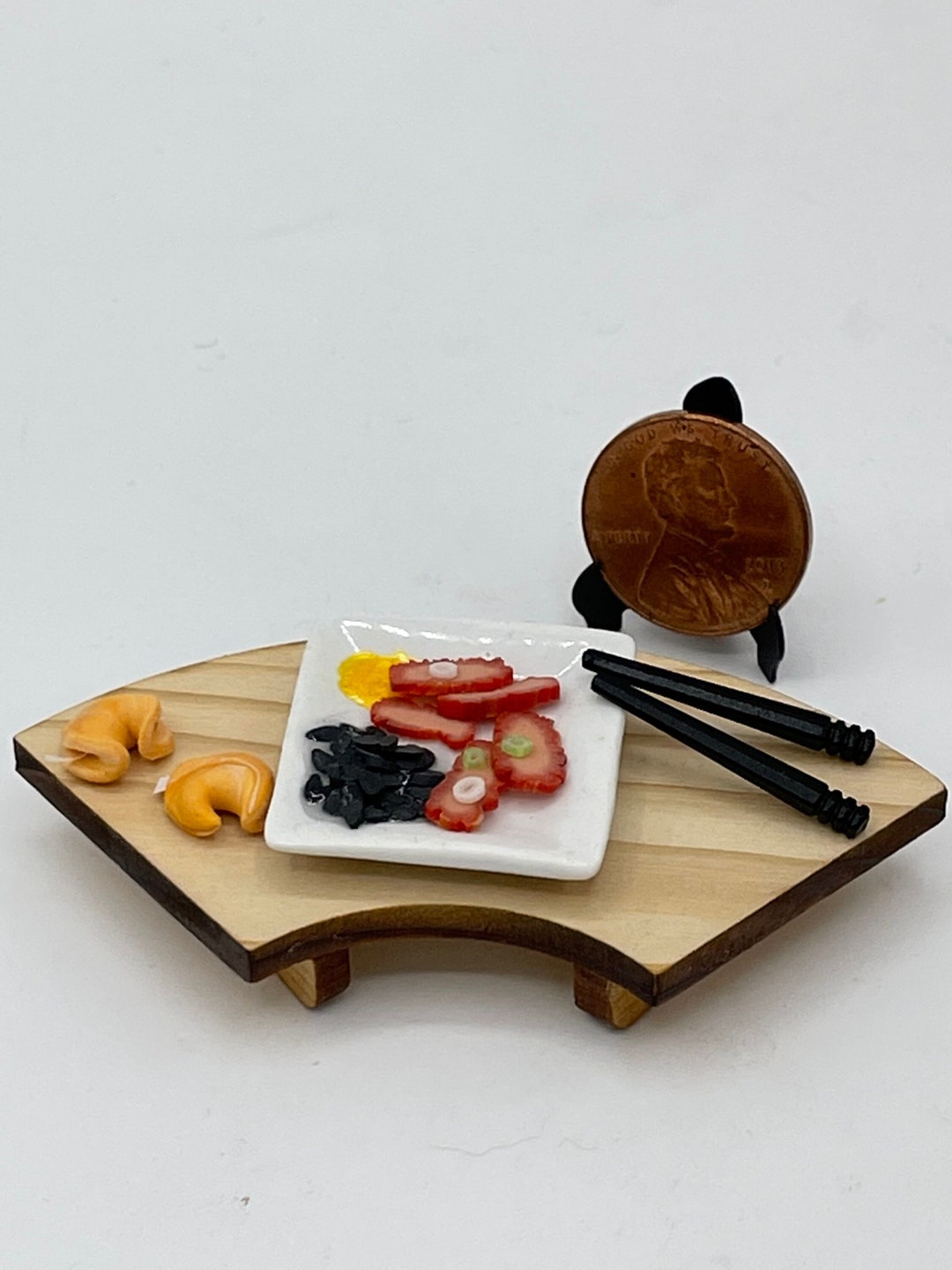 Miniature Chinese Bbq'd Pork~mini Fortune Cookies~mini Chop Sticks - Etsy