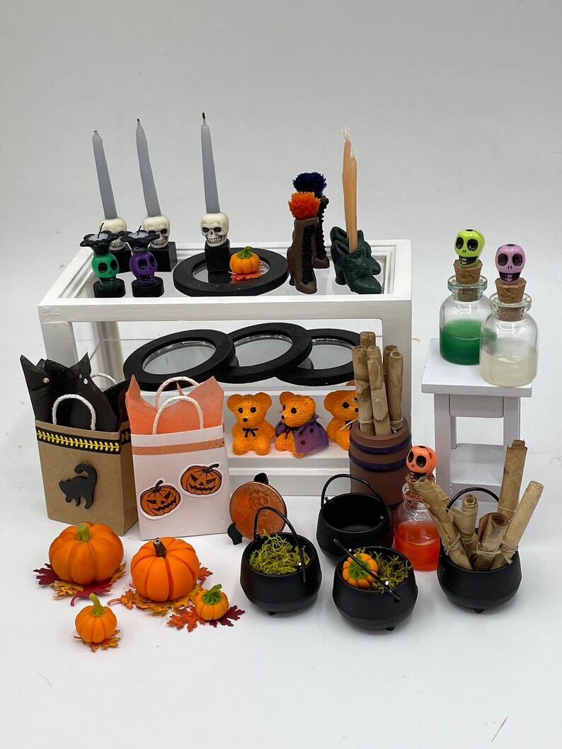 Miniature Halloween Shopmini Halloween Decorationsmini - Etsy
