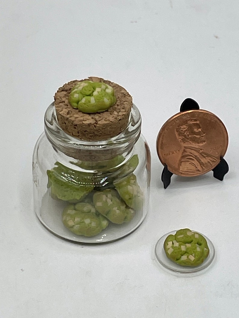 Miniature Cookie Jars~mini Cookies on Plate~seven Different Flavors - Etsy