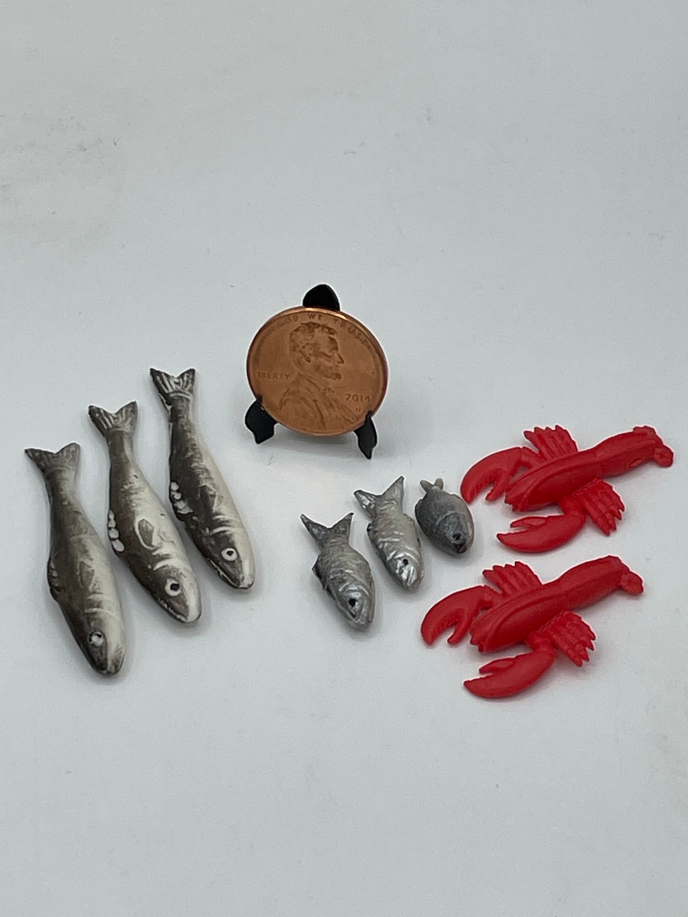 Miniature Fish Market~mini Seafood, Fish, Tinned Fish~mini Veggies and ...