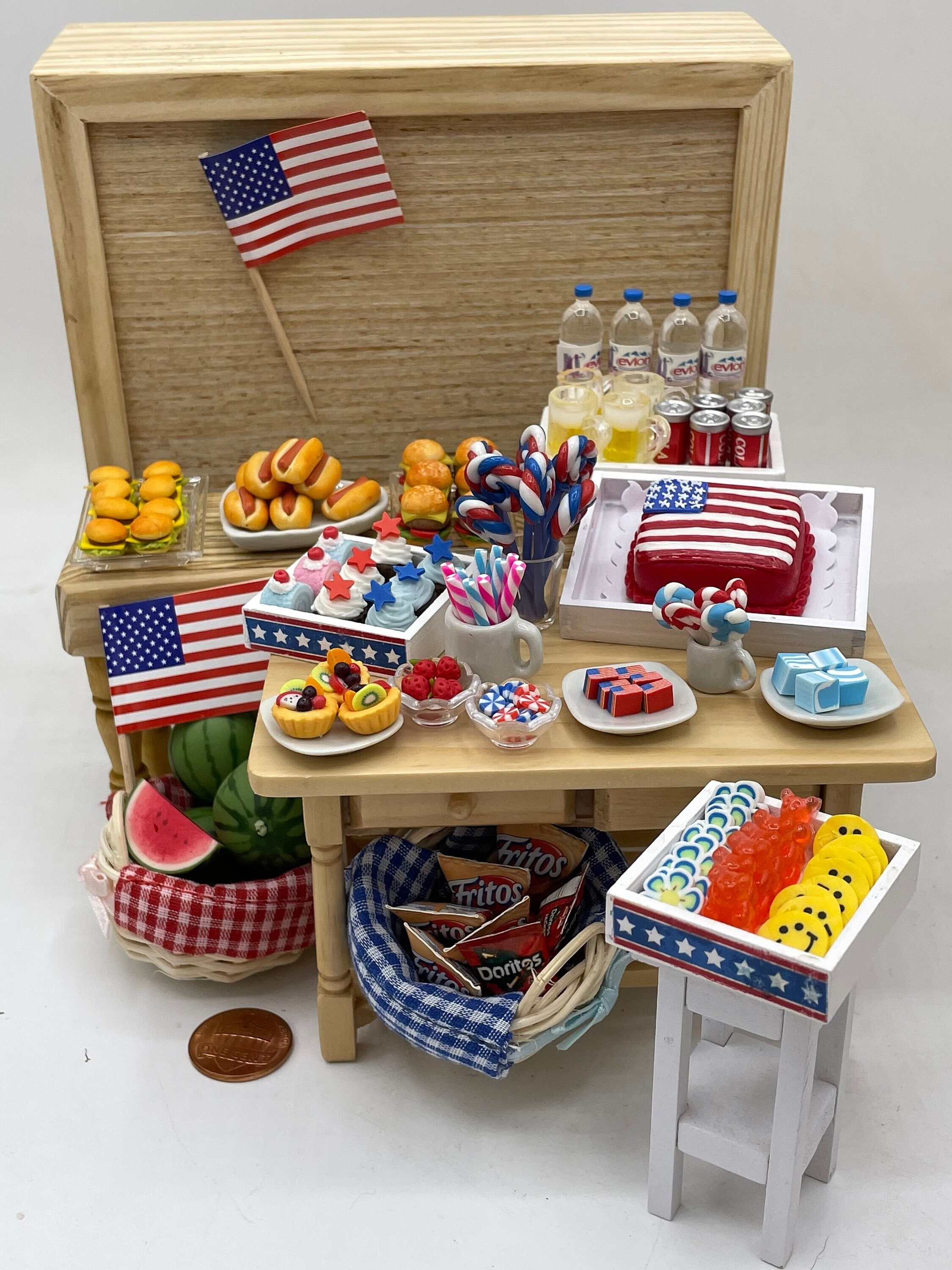 Miniature 4th of July Picnicmini Summer Feastmini - Etsy